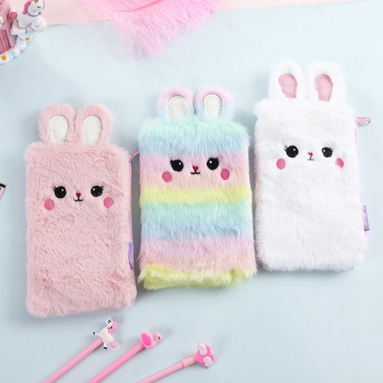 Fluffy Bunny Pencil Case | Best Kawaii Shop 2023
